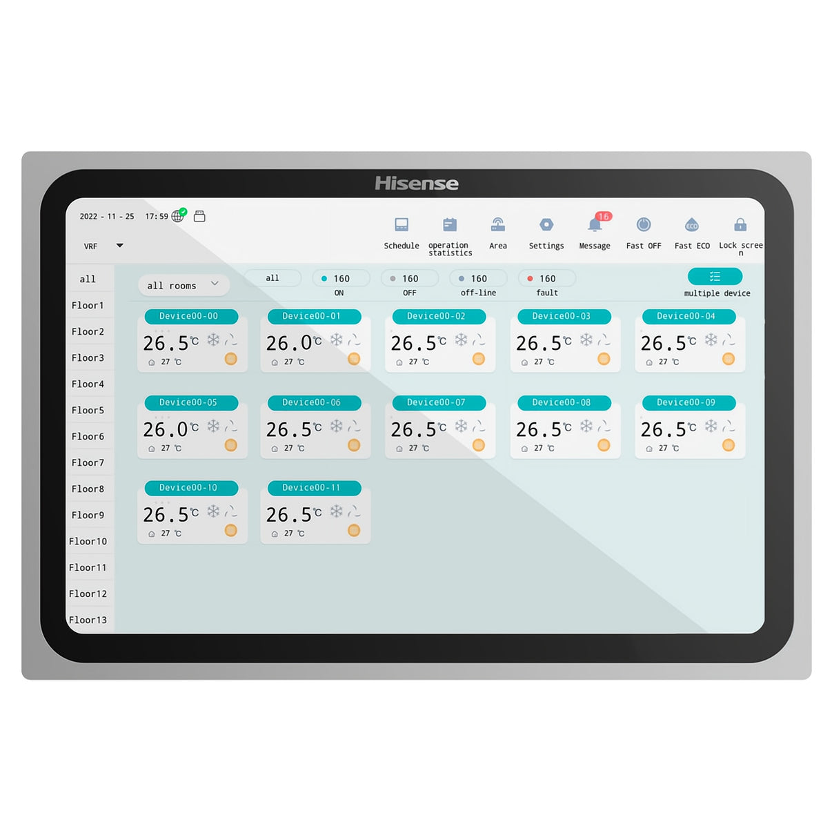 Hisense Smart Touch II Centralised Controller – The MEP Shop